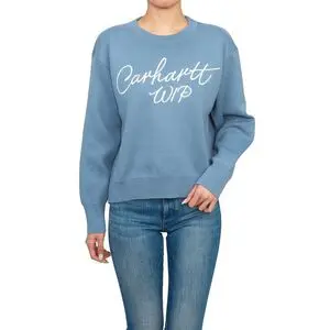 Carhartt Work In Progress Logo Embroidered Crewneck Jumper