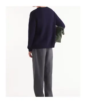 Maison Kitsuné Bold Fox Head Patch Knitted Cardigan - Ink Blue