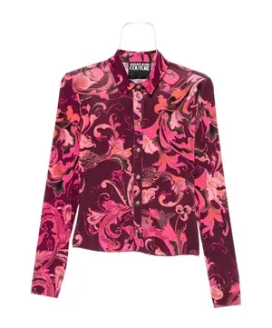 Versace Baroque Printed Long Sleeve Shirt