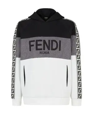 Fendi Multicolour Jersey Sweatshirt - Black