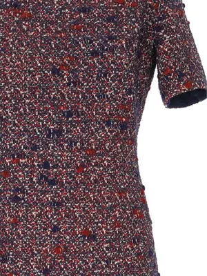 Gucci Crewneck Tweed Mini Dress - Black