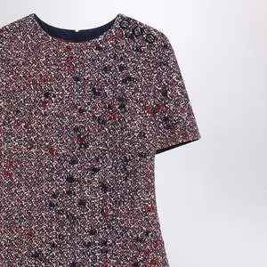 Gucci Crewneck Tweed Mini Dress - Black
