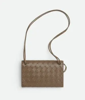 Bottega Veneta Andiamo Pouch On Strap - Pinecone