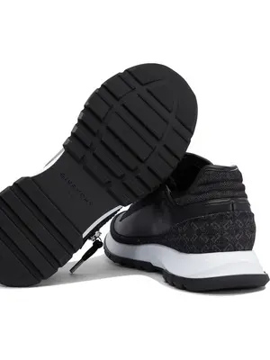 Givenchy Zip Detailed Lace-up Sneakers - Black
