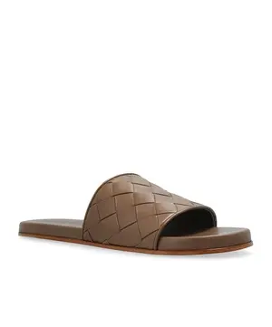 Bottega Veneta Sunday Intrecciato Slip-on Sandals - Brown
