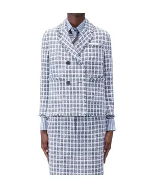Thom Browne Checked Short Coat