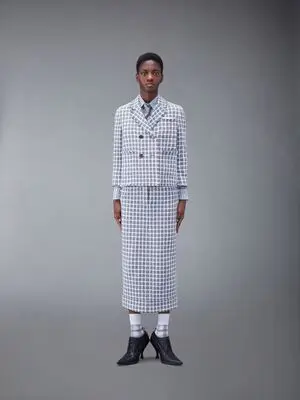 Thom Browne Checked Short Coat