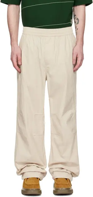 Burberry Straight-leg Trousers With Drawstring Hem