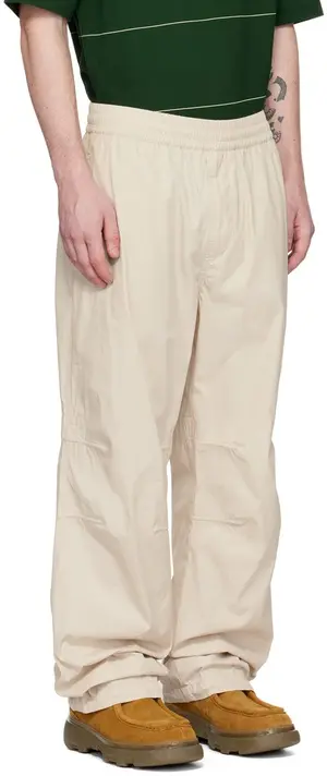 Burberry Straight-leg Trousers With Drawstring Hem