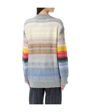 Stella McCartney Smile Embroidered Crewneck Jumper - Gray