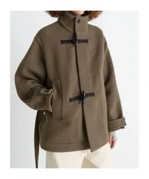 LEMAIRE Short Duffle Coat - Dark Squirrel