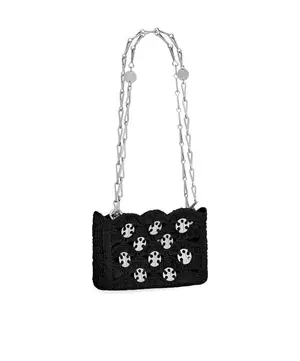 Rabanne Sparkle Disc-link Shoulder Bag - Black