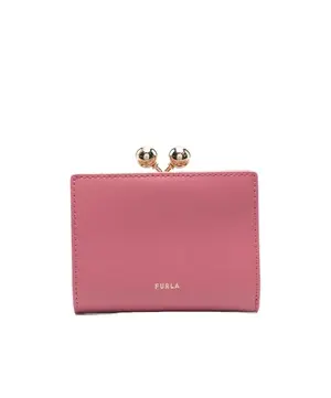 Furla Dots Small Compact Wallet - Pink