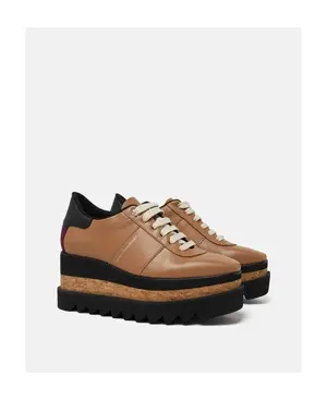 Stella McCartney Square-toe Platform Sneakers - Brandy