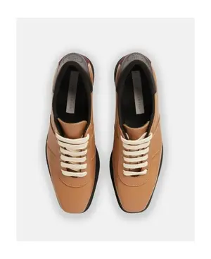 Stella McCartney Square-toe Platform Sneakers - Brandy