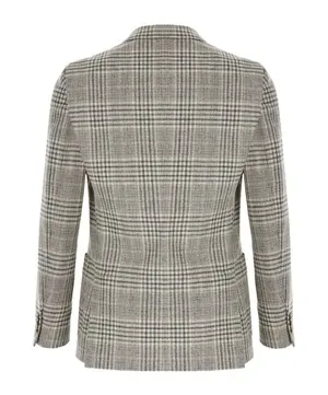 LARDINI Single-breasted Checked Blazer