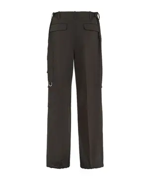 Fendi Logo Patch Straight-leg Trousers