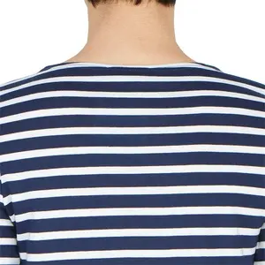 Saint James Striped Short-sleeved T-shirt - Blue