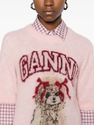 GANNI Graphic Knitted T-shirt