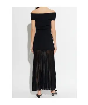 Michael Kors Off-shoulder Pleated Maxi Dress