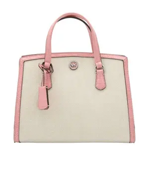 Michael Kors Chantal Logo Plaque Tote Bag - Nude