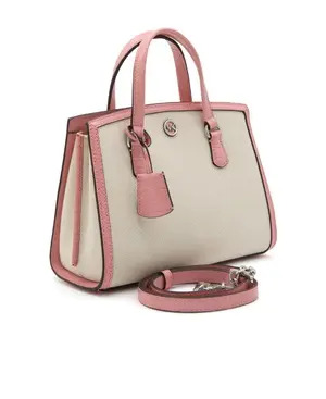 Michael Kors Chantal Logo Plaque Tote Bag - Nude