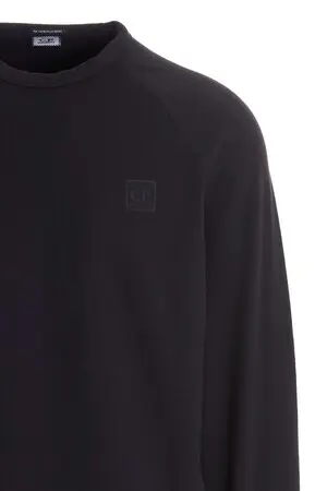 C.P. COMPANY Logo Patch Crewneck Sweatshirt - Black