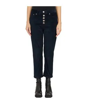 DONDUP Corduroy Button-front Casual Pants - Black