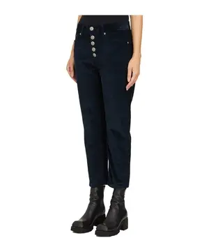 DONDUP Corduroy Button-front Casual Pants - Black