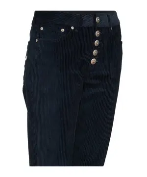 DONDUP Corduroy Button-front Casual Pants - Black