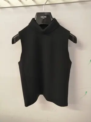 Celine Sleeveless Wool Jersey Top