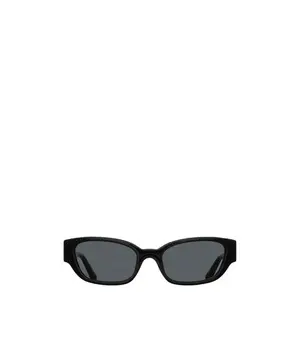 Magda Butrym Crystal Embellished Sunglasses - Black