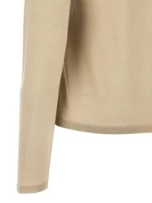 Max Mara Veloce Turtleneck Long-sleeved Jumper - Beige