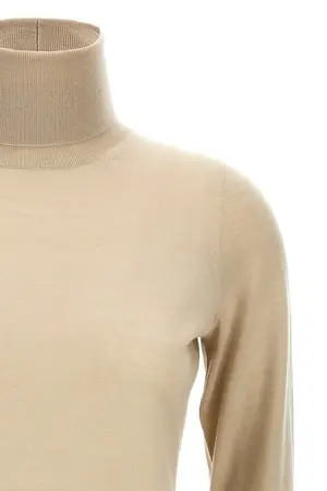 Max Mara Veloce Turtleneck Long-sleeved Jumper - Beige