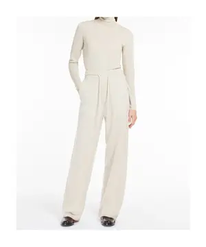 Max Mara Veloce Turtleneck Long-sleeved Jumper - Beige