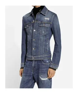 Dolce & Gabbana Buttoned Denim Jacket - Blue