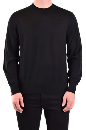 Neil Barrett Logo Embroidered Crew Neck Wool Jumper