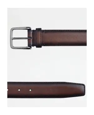 TOD'S Logo Printed Belt - Black