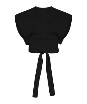 Alaïa Belted Top - Black
