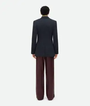 Bottega Veneta Double Breasted Wool Twill Jacket