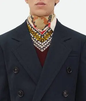 Bottega Veneta Double Breasted Wool Twill Jacket