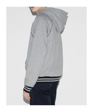 Gucci Felted Cotton Zipped Jacket With Patch And Embroidery - Grey
