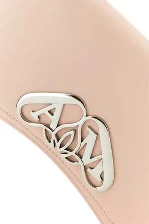 Alexander McQueen Logo Plaque Foldover Crossbody Bag