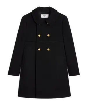Celine Victorine Coat In Double Faced Cashmere