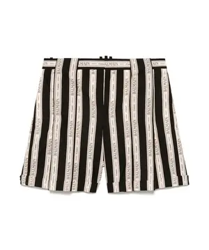 Balmain Jacquard Pleated Shorts