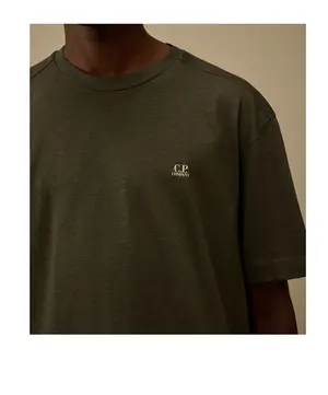 C.P. COMPANY Logo Printed Crewneck T-shirt - Black
