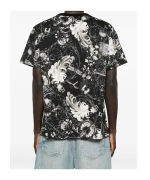 Versace Graphic Printed Crewneck T-shirt