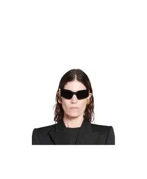 Balenciaga Bossy Cat-eye Sunglasses With Gold Bb Logo