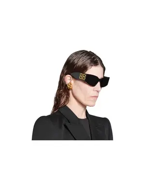 Balenciaga Bossy Cat-eye Sunglasses With Gold Bb Logo