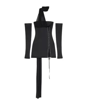 Blumarine Off-shoulder Corset Mini Dress
